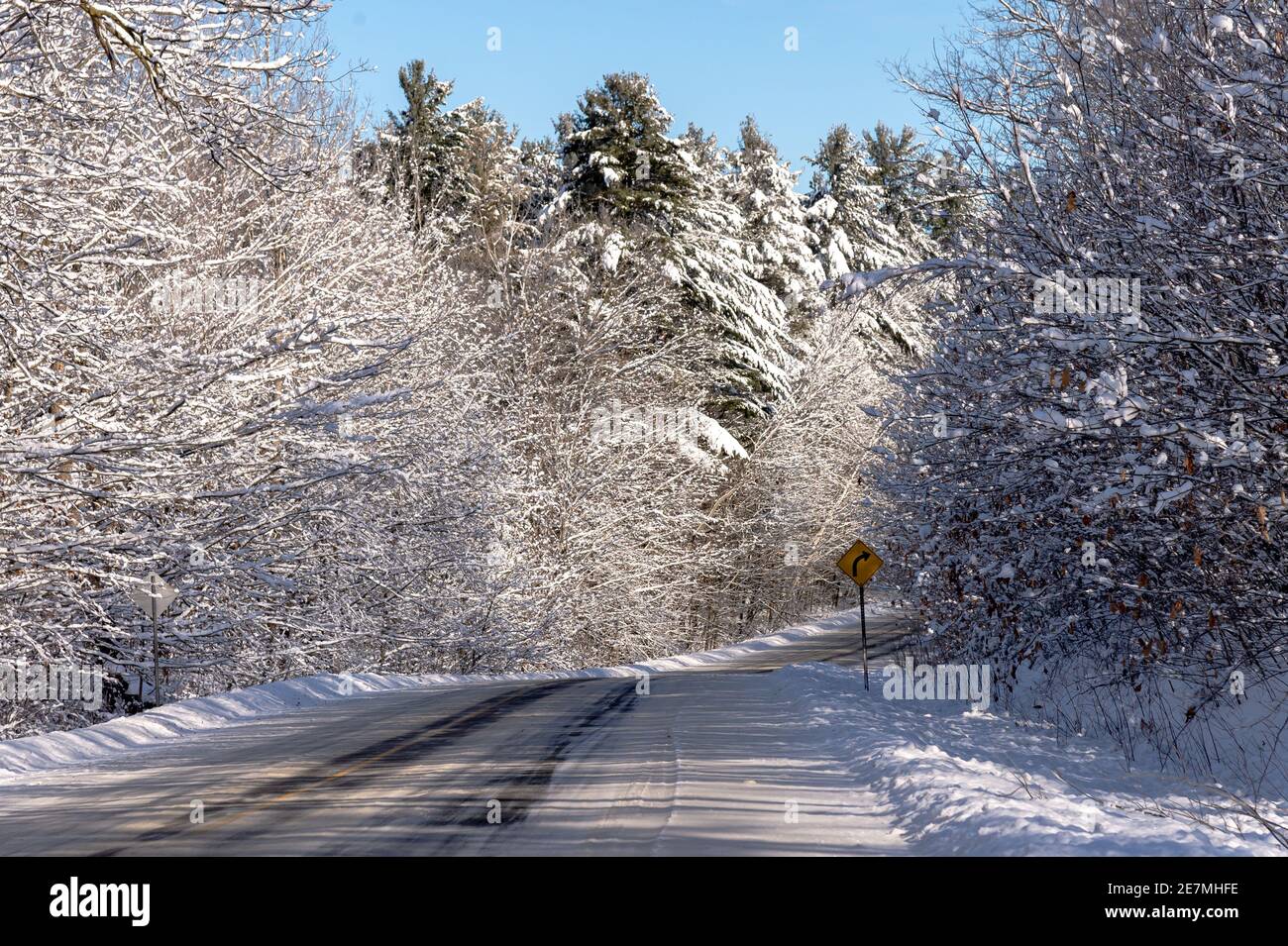 Winter in my Québec Stock Photo - Alamy