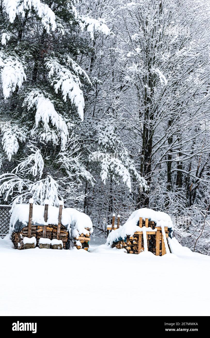 Winter in my Québec Stock Photo - Alamy