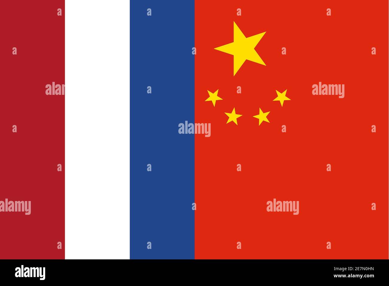 An illustration of the Flag of France and China next to each other ...