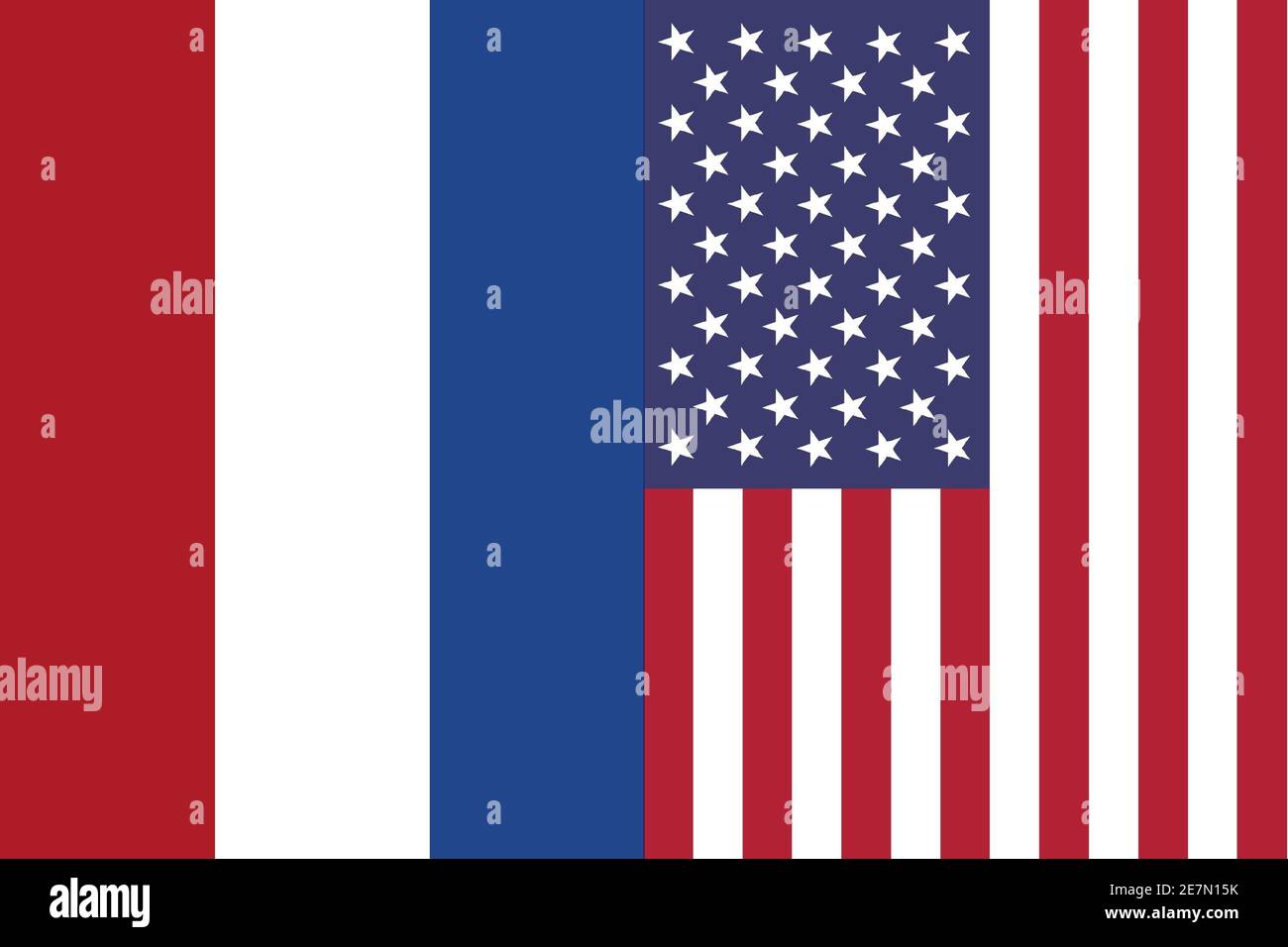 An illustration of the Flag of the Netherlands and the USA next to each ...