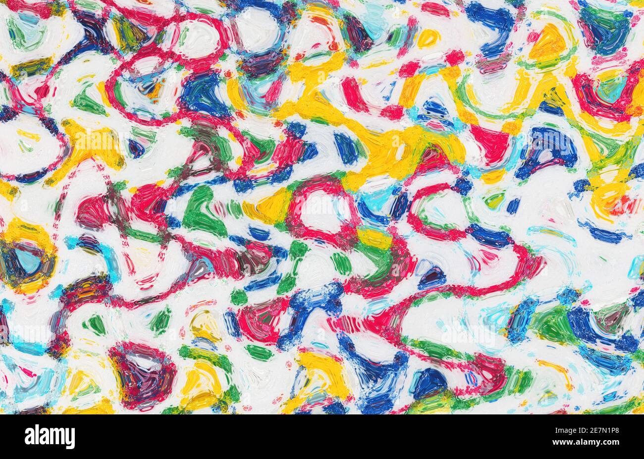 Abstract messy colorful illustration Stock Photo - Alamy