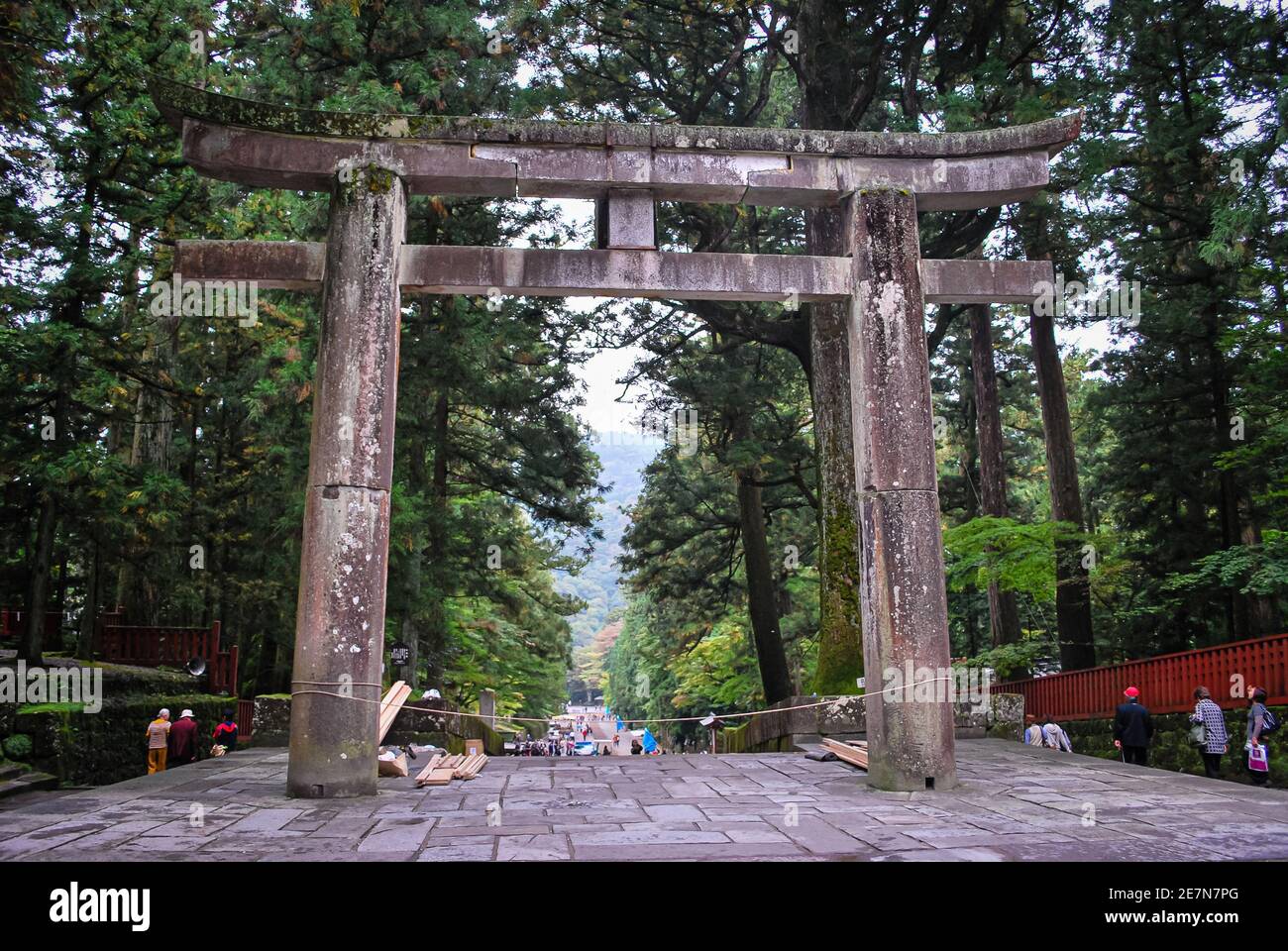 Tori gate in Nikko, Japan Stock Photo - Alamy