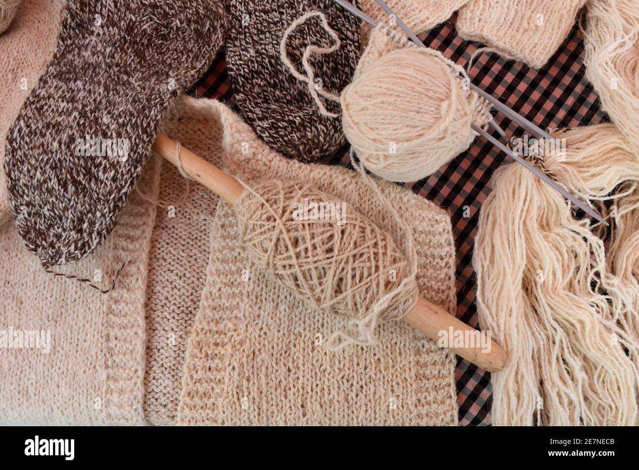 Textile wool crafts Stock Photo - Alamy