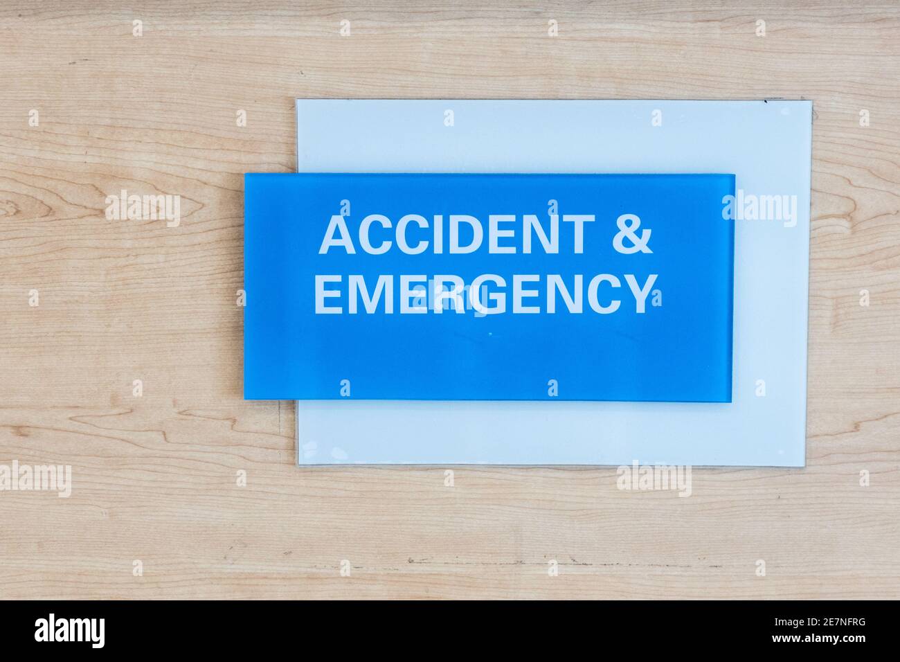 Accident and Emergency text word signage at hospital Stock Photo - Alamy