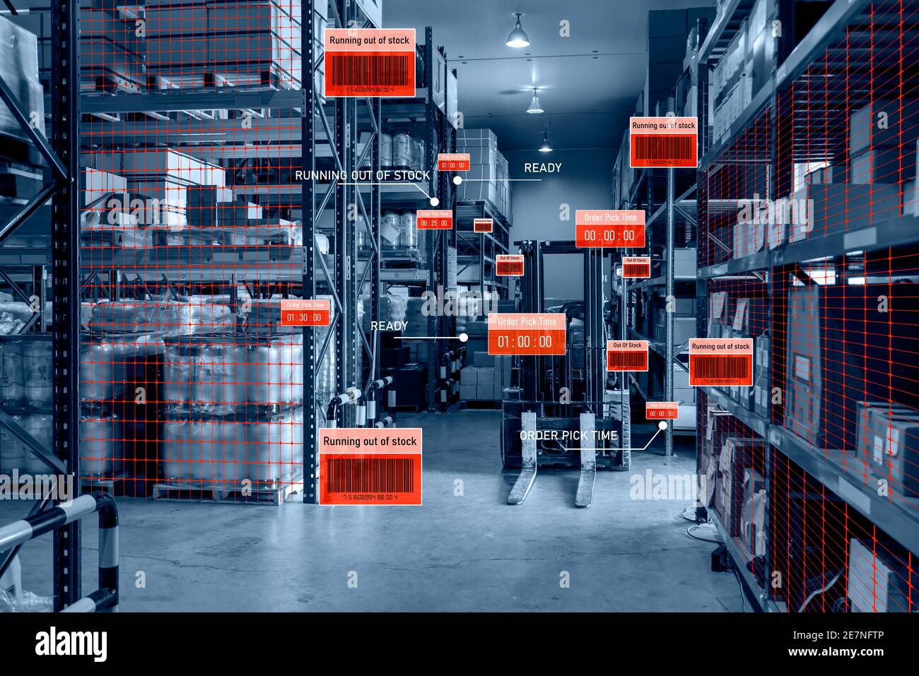 Smart warehouse management system using augmented reality technology to identify package picking ...