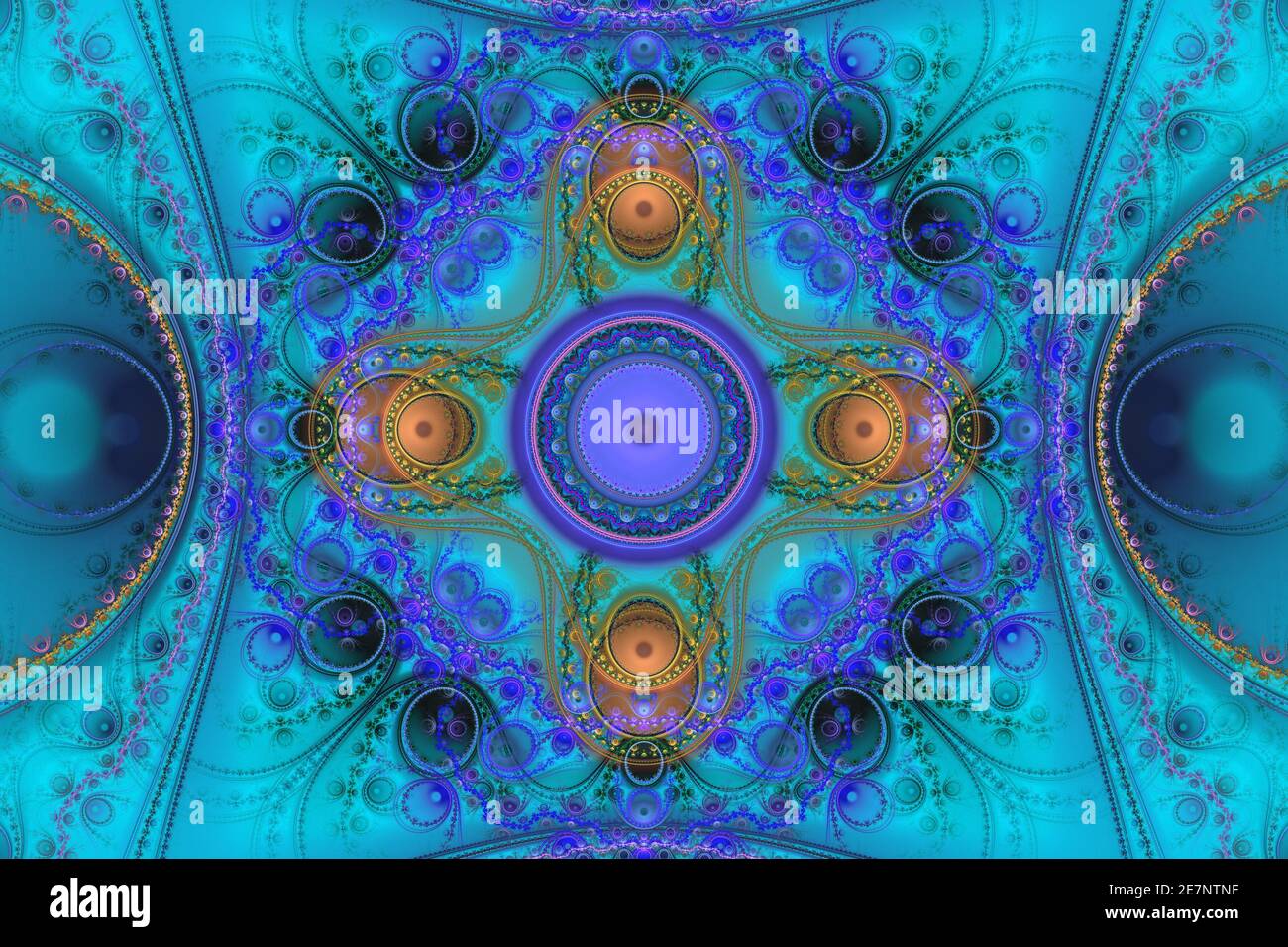 Blue Physics Education Fractal Logo Background Web Page Backdrop ...