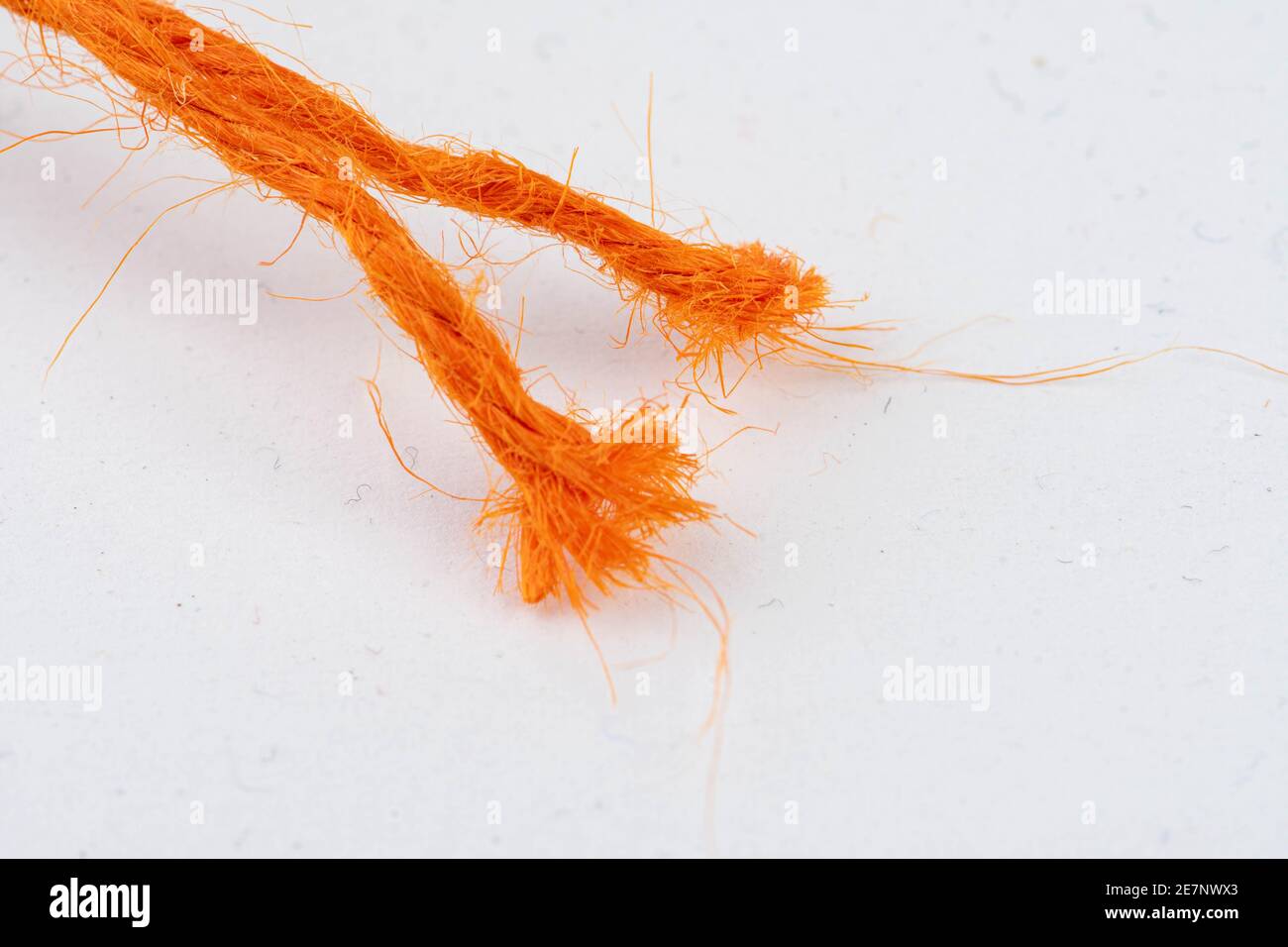 Rope with two tattered ends Stock Photo - Alamy