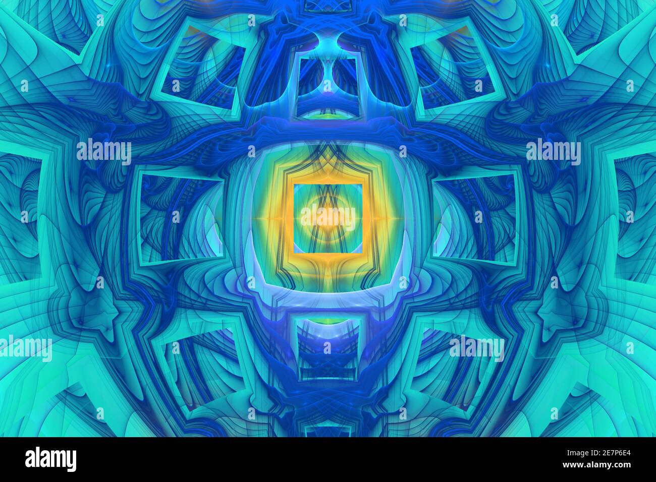 Blue Physics Education Fractal Logo Background Web Page Backdrop ...