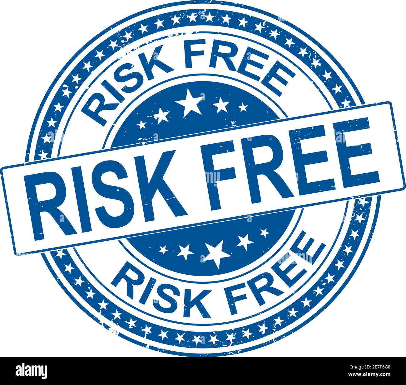 Risk free seal stamp over white background vector illustration Stock ...