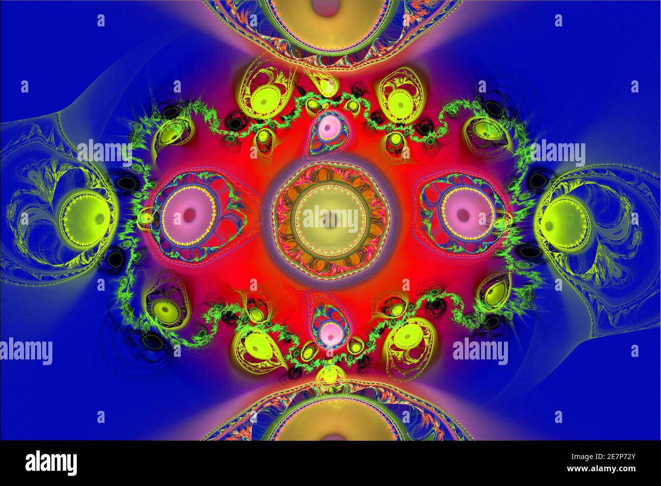 Blue Physics Education Fractal Logo Background Web Page Backdrop ...