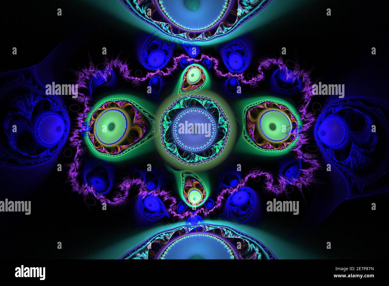 Blue Physics Education Fractal Logo Background Web Page Backdrop ...