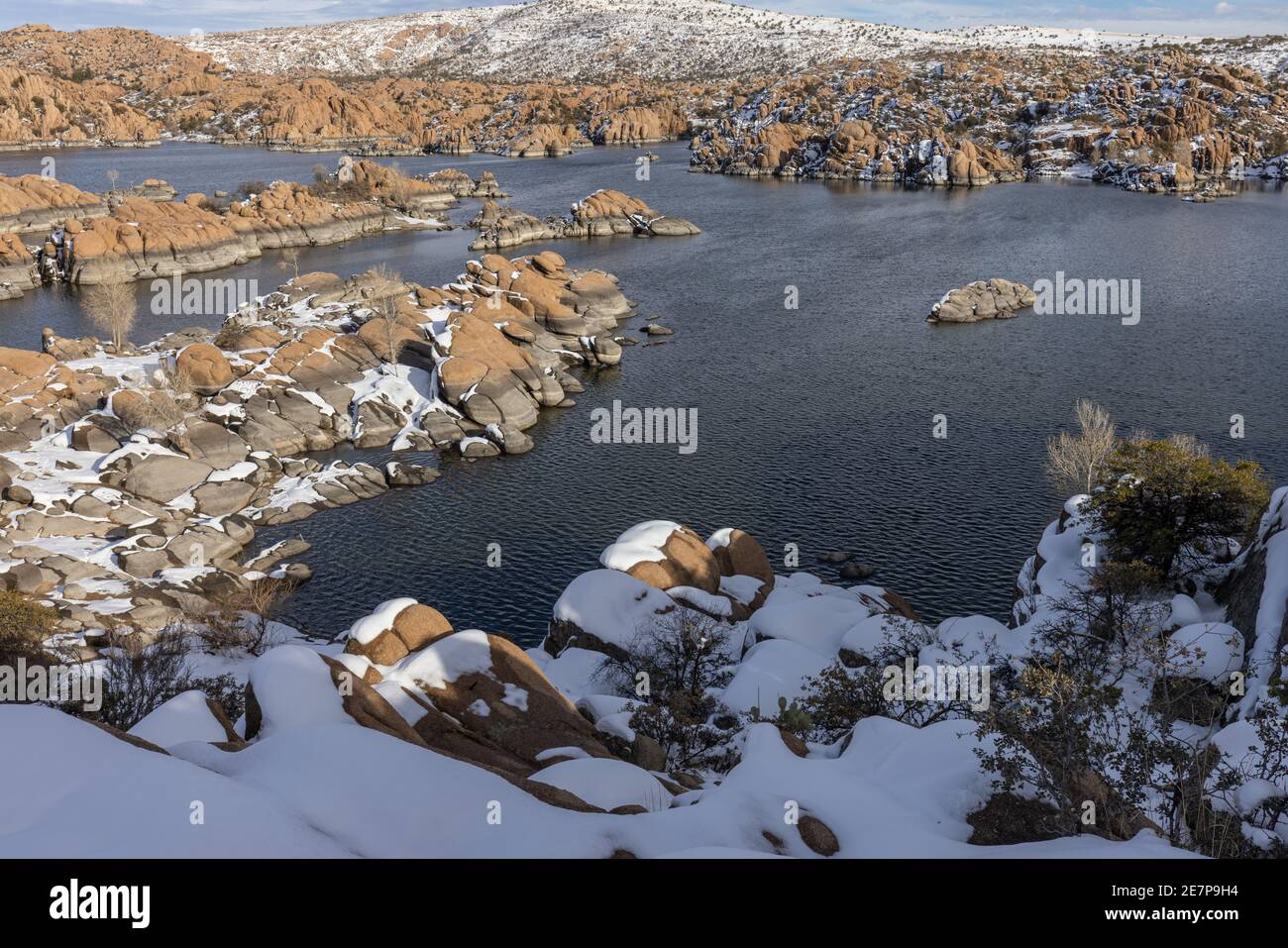 Watson lake Prescott Arizona Winter Landscape Stock Photo - Alamy
