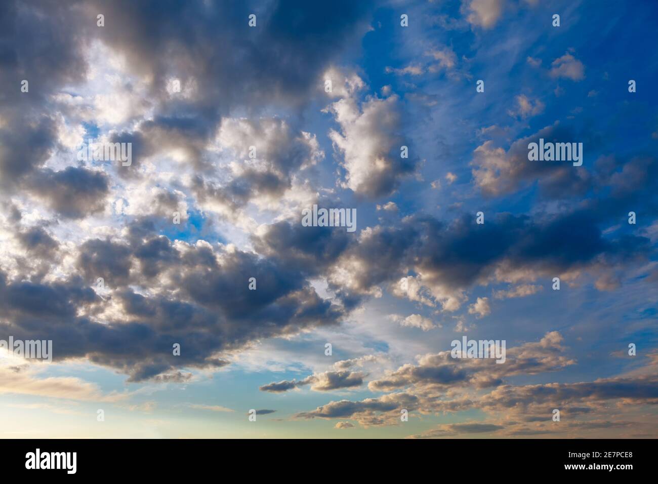 Morning dawn sky . Atmosphere background with clouds Stock Photo - Alamy