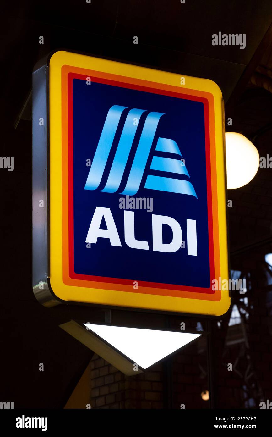 Aldi Supermarket Store Sign High Resolution Stock Photography and ...