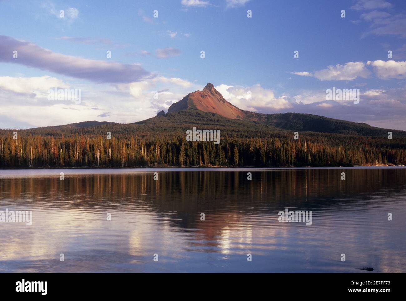 Mt Washington from Big Lake, McKenzie Pass-Santiam Pass National Scenic ...