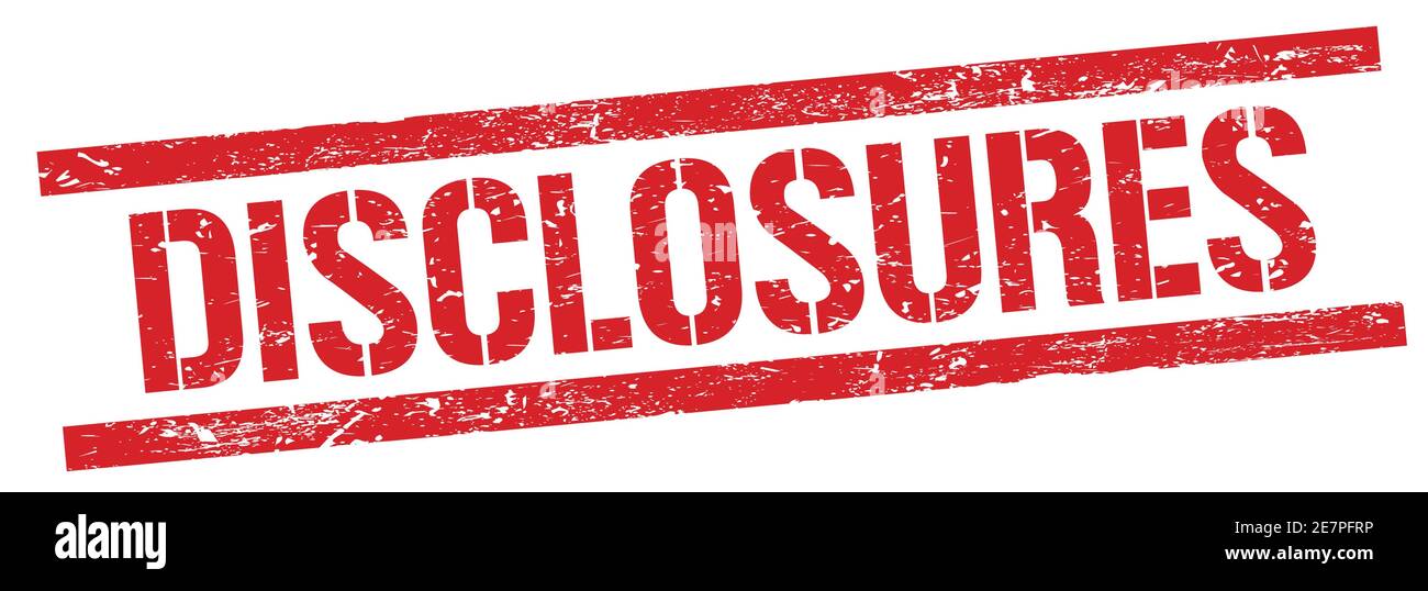 Disclosures hi-res stock photography and images - Alamy