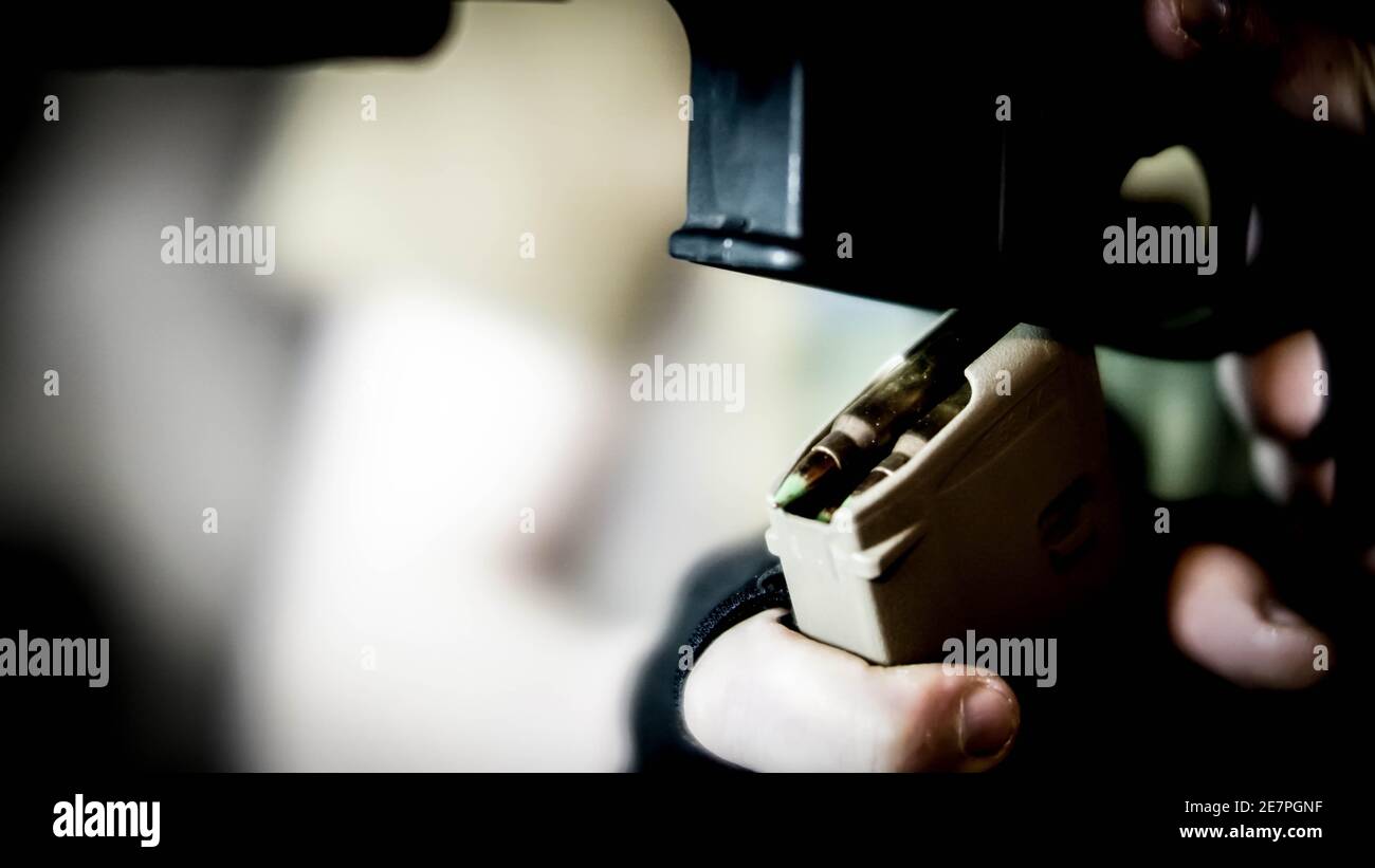 Ar15 rifle soldier hi-res stock photography and images - Alamy