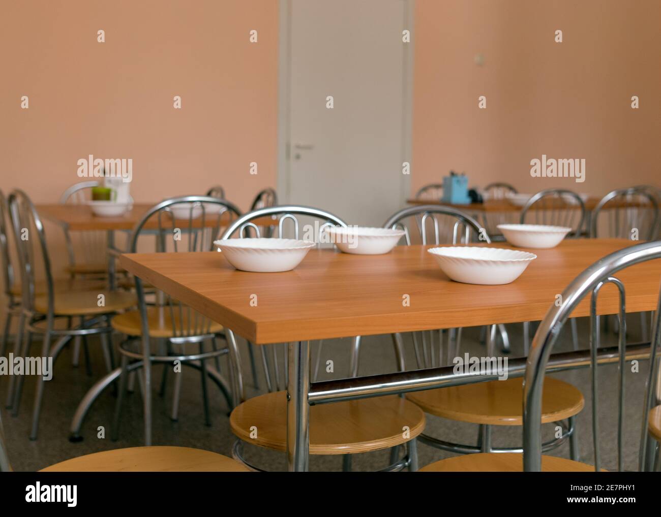 Empty School Lunch Table