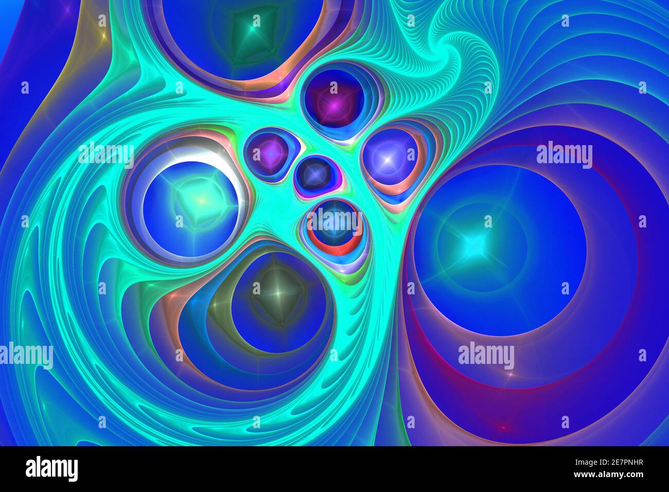 Blue Physics Education Fractal Logo Background Web Page Backdrop ...