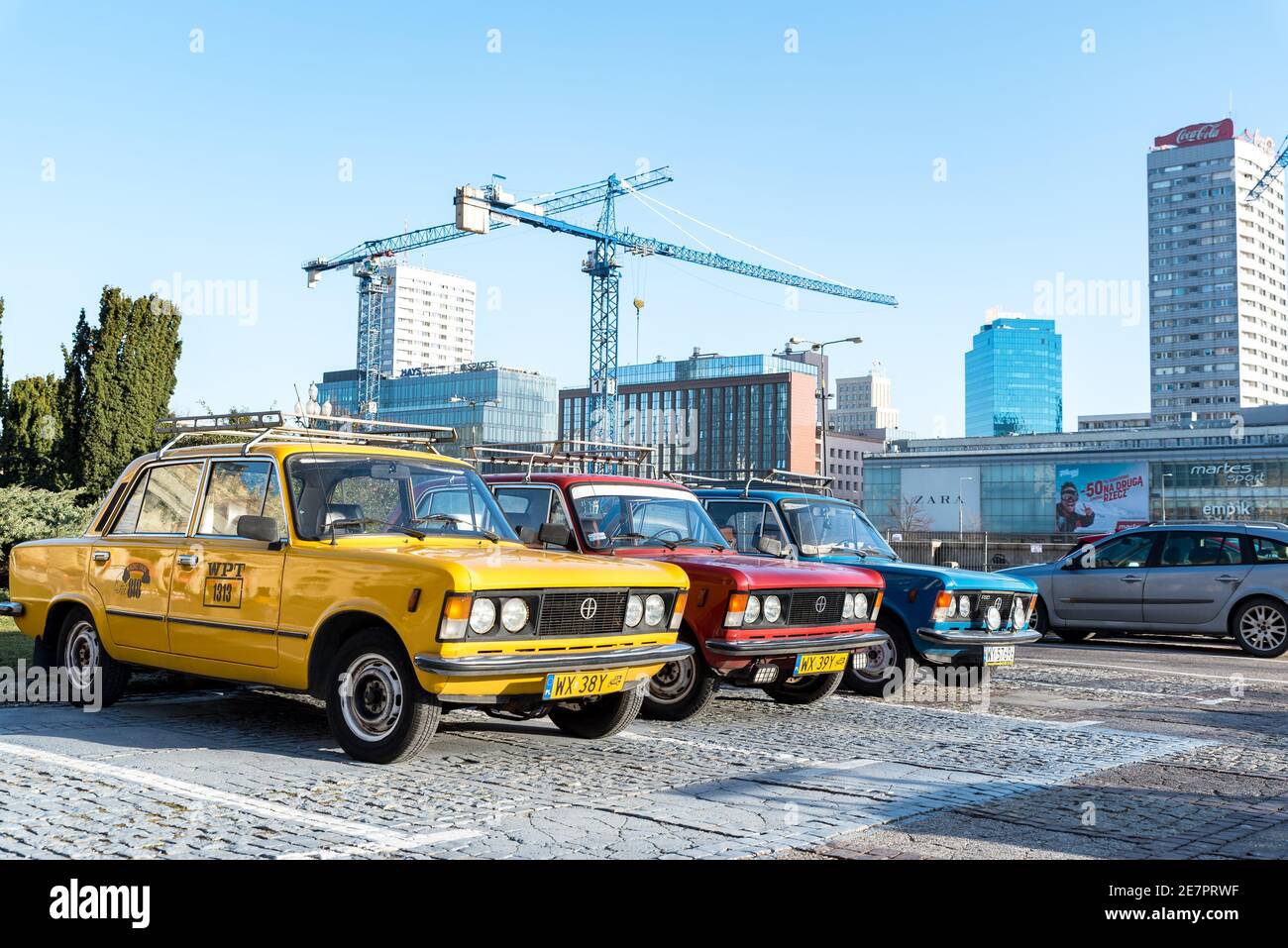 Warsaw, Poland - February 08, 2020: Fiat 125p i126p classic car ...