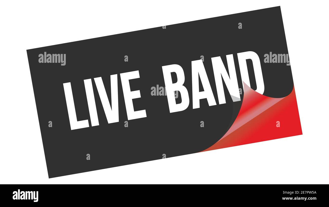 Live band text hi-res stock photography and images - Alamy