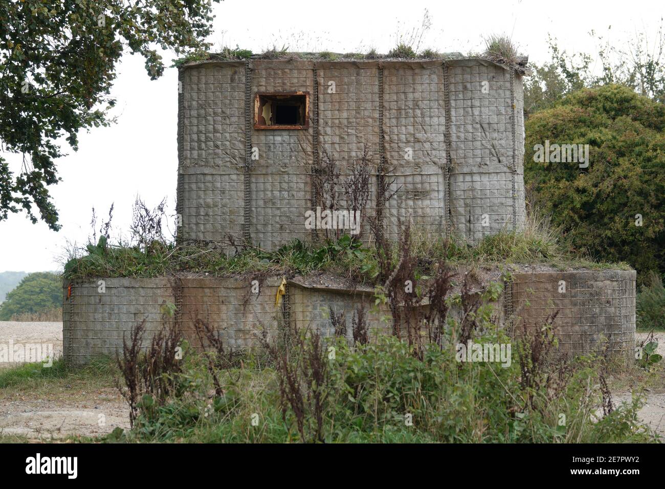 british army pill box defence position Stock Photo - Alamy