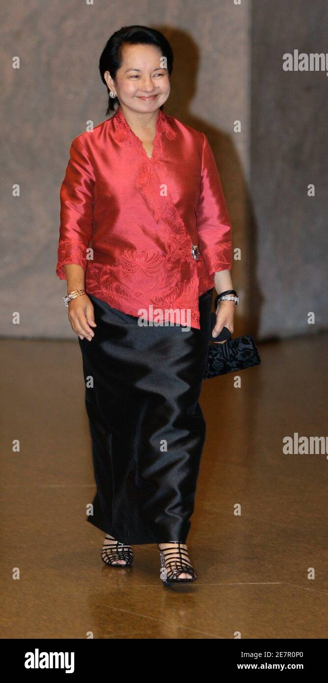 Philippine president gloria macapagal president hi-res stock ...