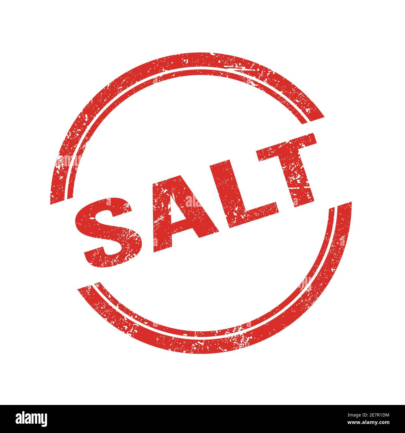 SALT text written on red grungy vintage round stamp Stock Photo - Alamy