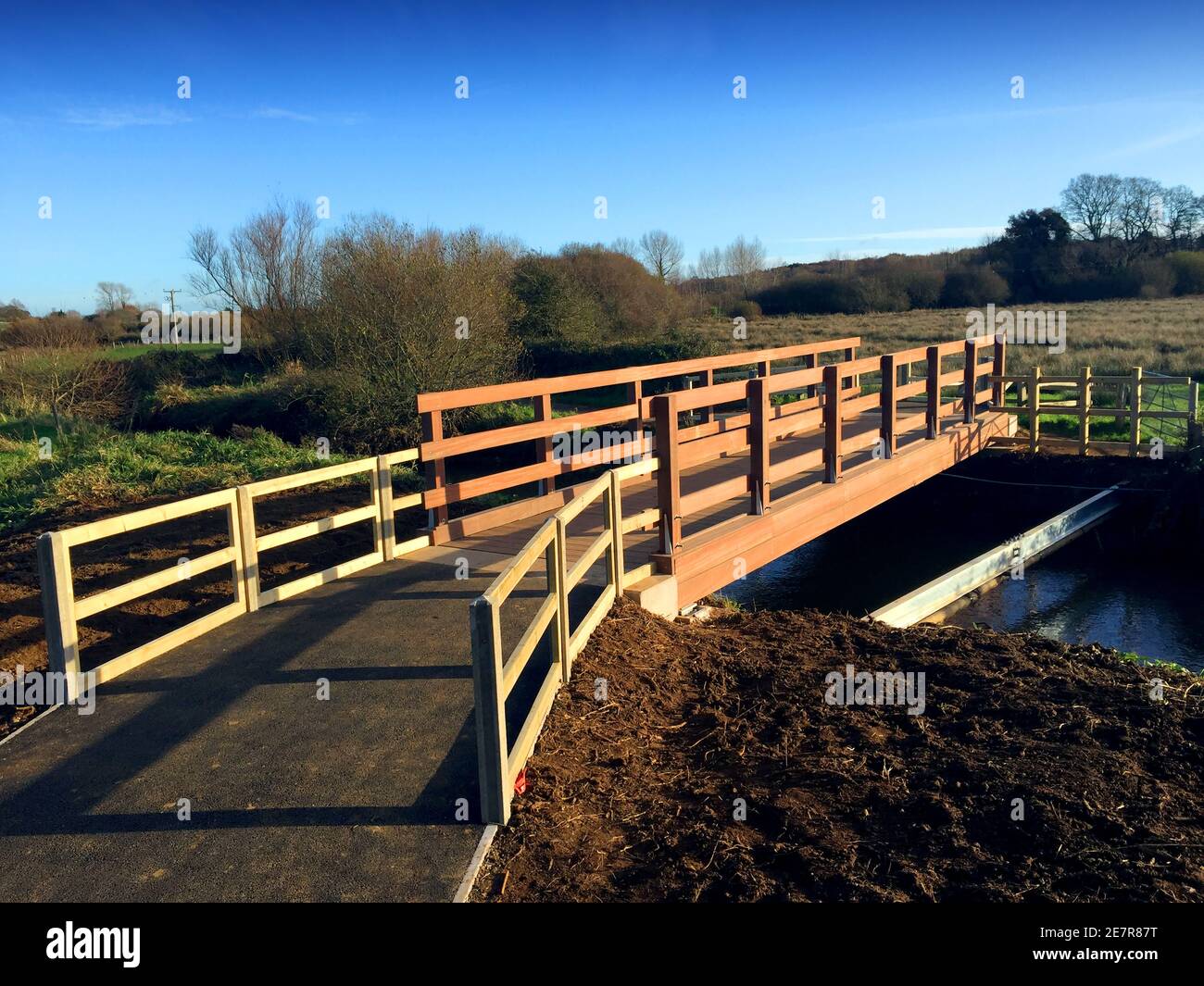 wooden,rail,bridge,over,path,riverside,path,disused,railway,line,new ...