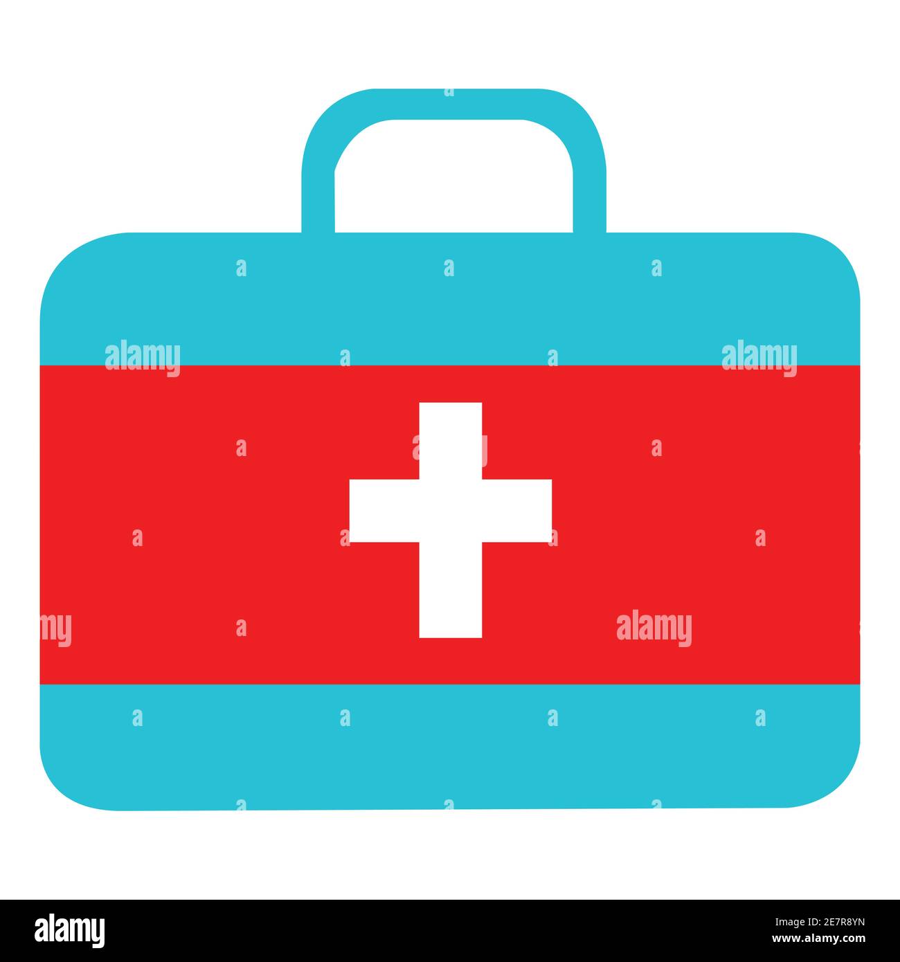 vector illustration of a first aid kit on white Stock Vector Image ...