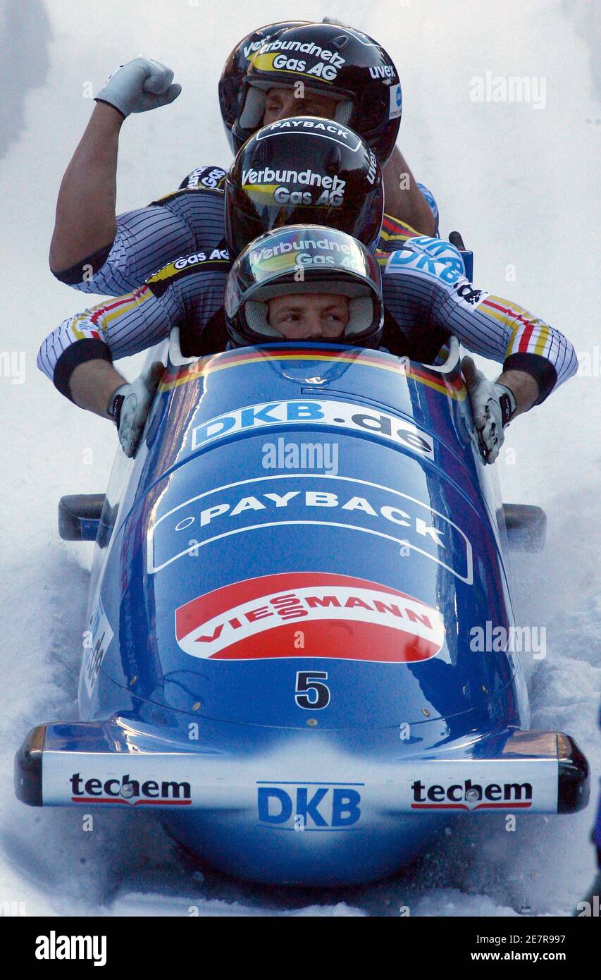 Bobsleigh germany andre lange alexander hi-res stock photography and ...