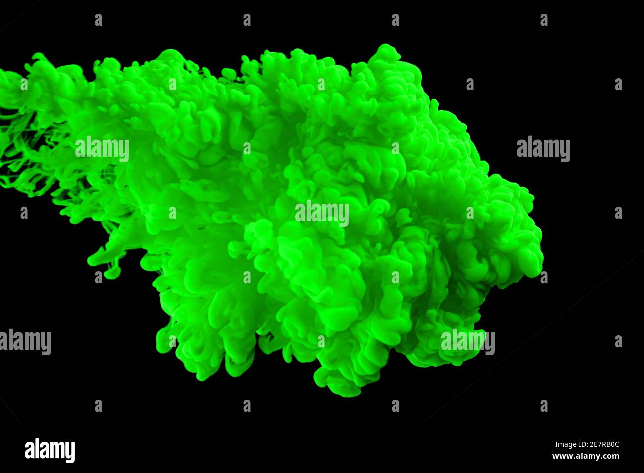 Abstract green toxic on black background Stock Photo - Alamy