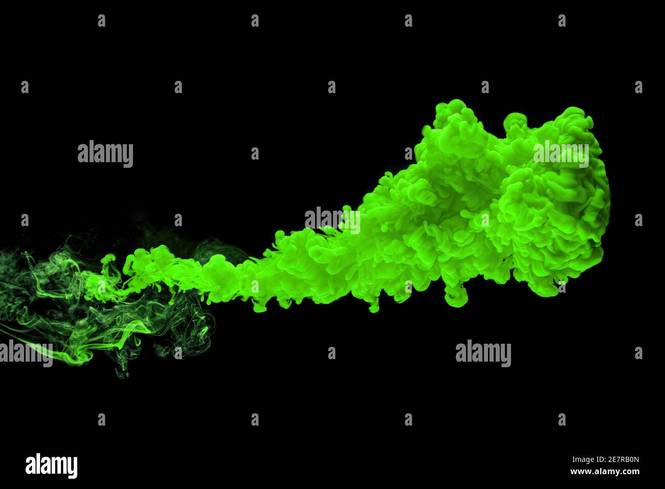 Abstract green toxic on black background Stock Photo - Alamy