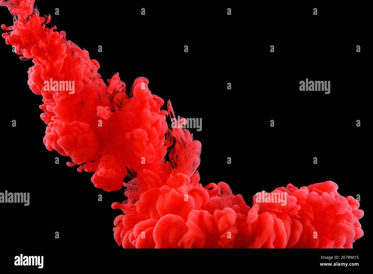 Red abstract texture on black. Ink waves Stock Photo - Alamy