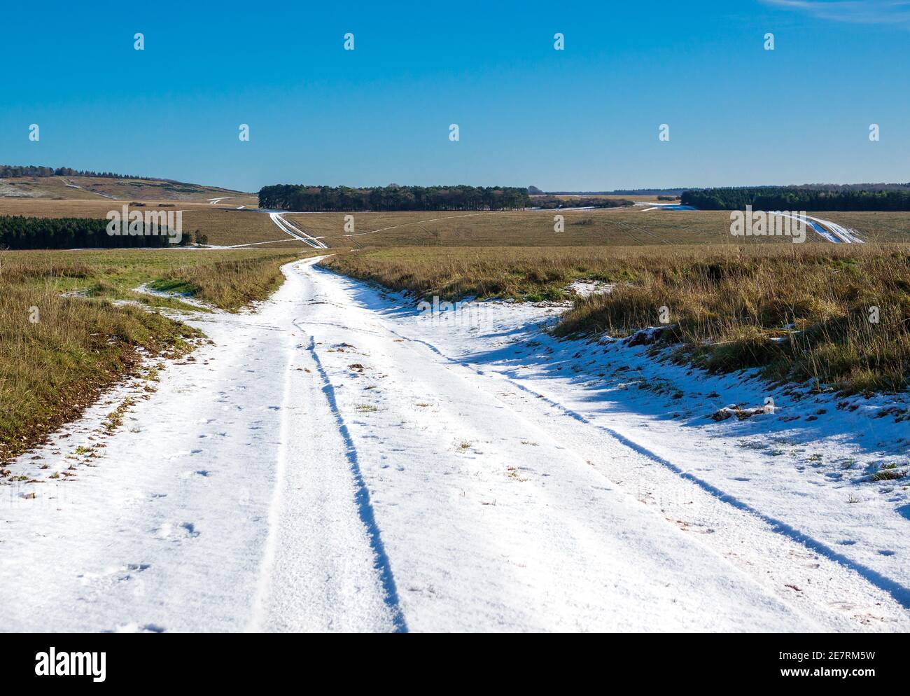 White frosted track hi-res stock photography and images - Alamy