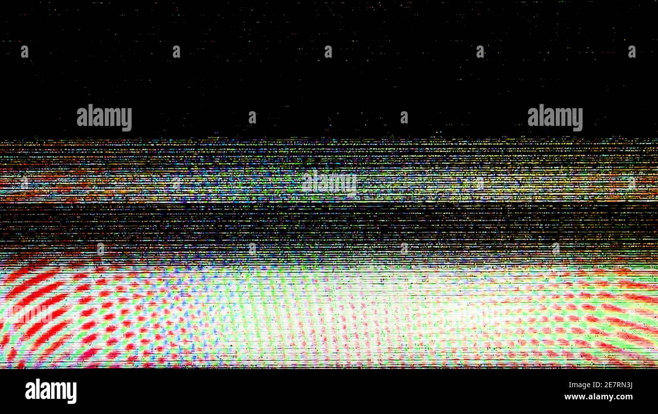 TV Static Noise Glitch Effect – Original Photo from a vintage ...