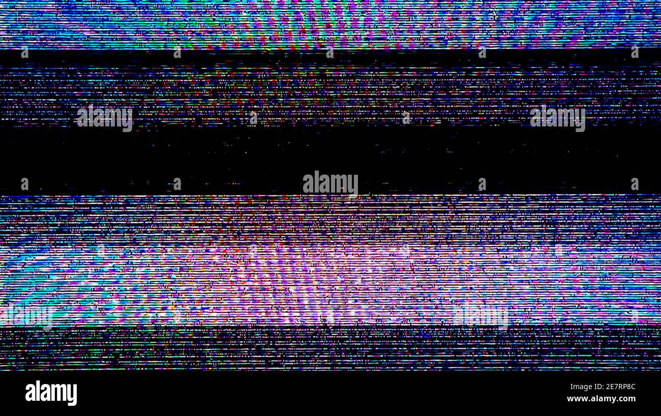 TV Static Noise Glitch Effect – Original Photo from a vintage ...