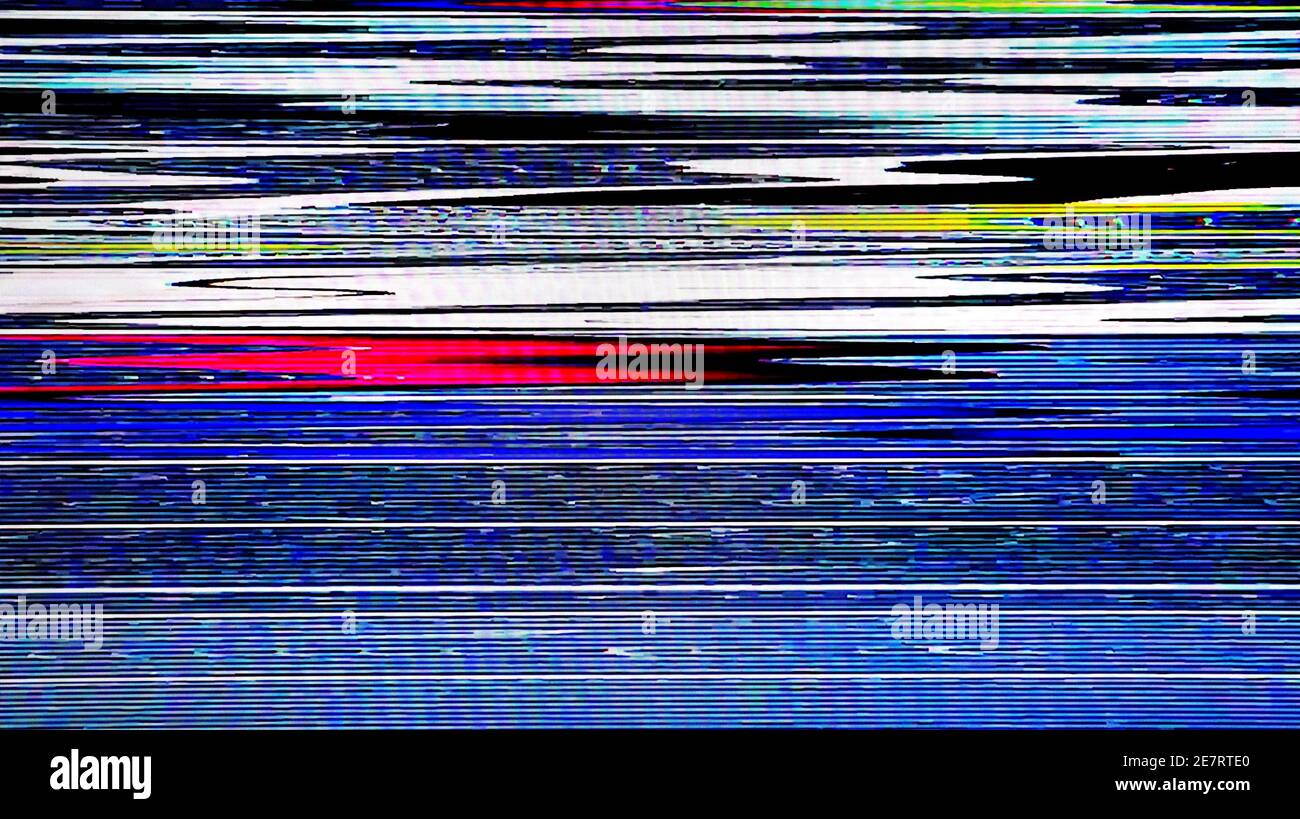 TV Static Noise Glitch Effect – Original Photo from a vintage ...