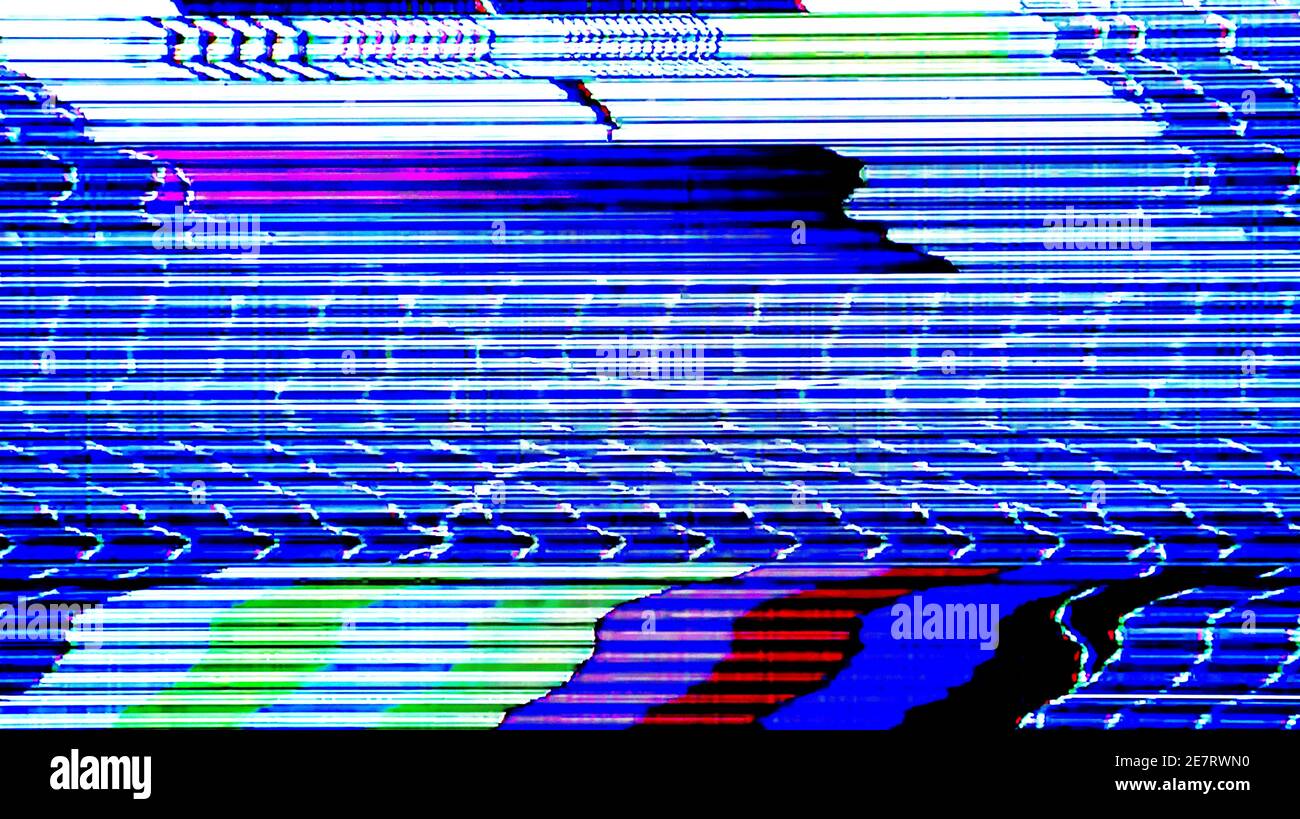 TV Static Noise Glitch Effect – Original Photo from a vintage ...