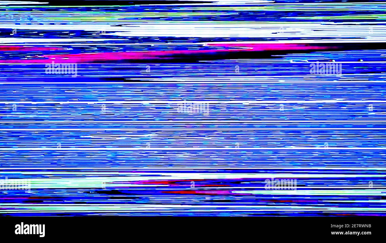 TV Static Noise Glitch Effect – Original Photo from a vintage ...