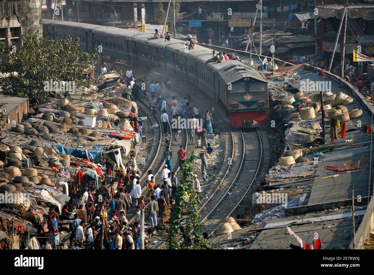 Railway Slums Of Bangladesh High Resolution Stock Photography and ...