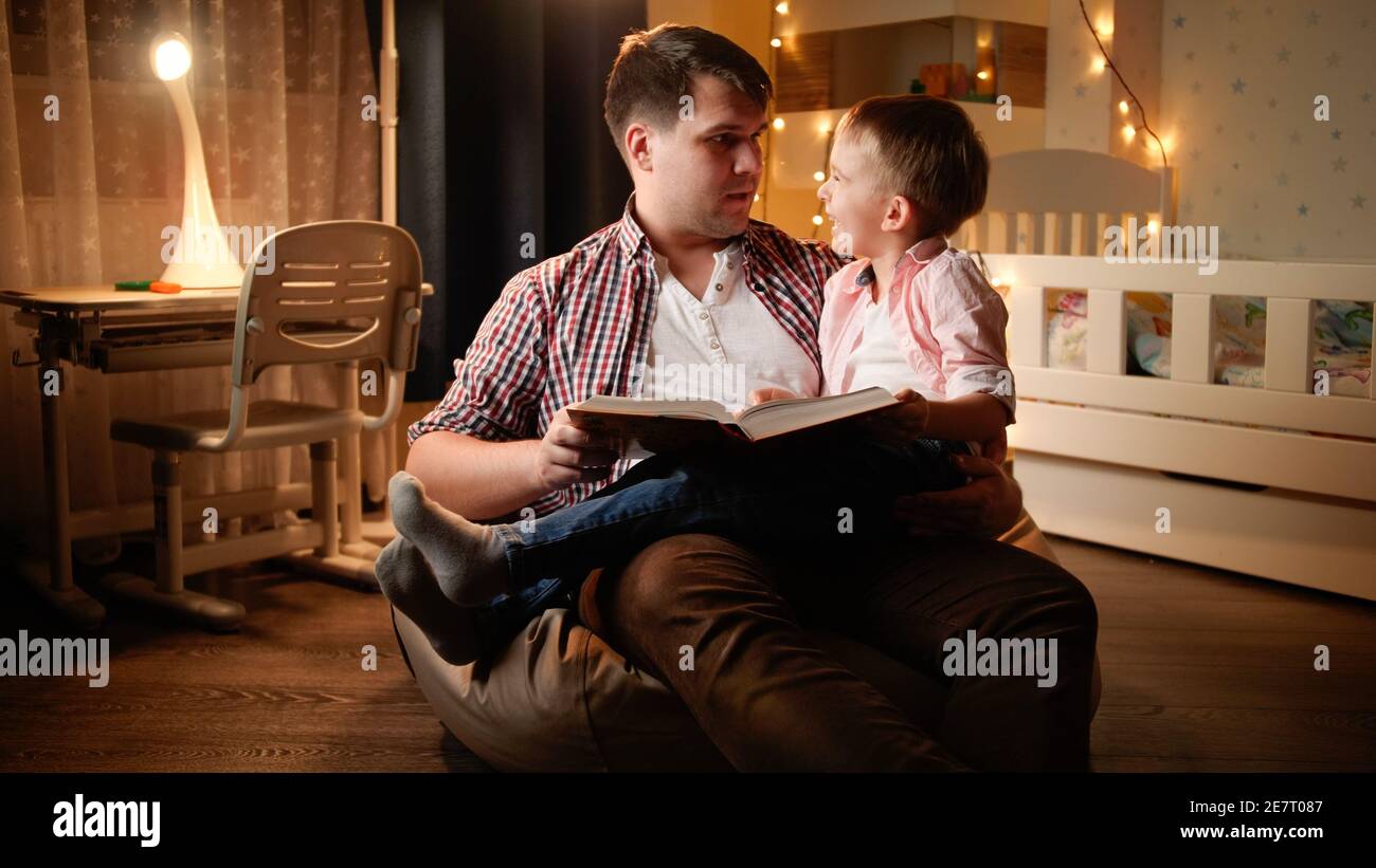 Dad Reading Bedtime Story