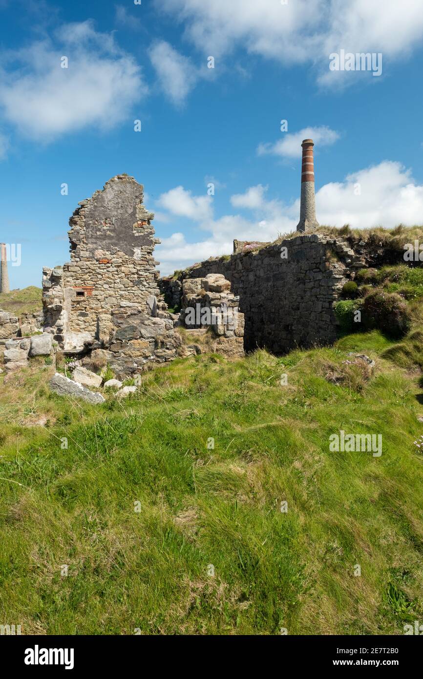 The crowns mining site near botallack cornwall England uk Stock Photo ...