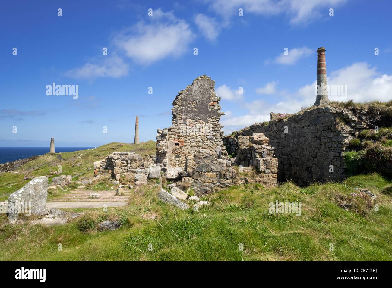 The crowns mining site near botallack cornwall England uk Stock Photo ...