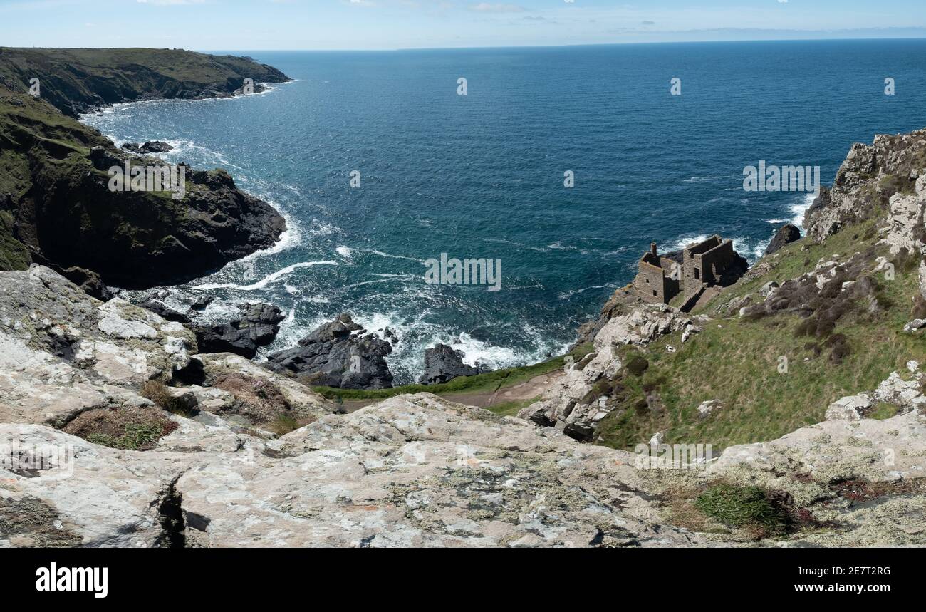 The crowns mining site near botallack cornwall England uk Stock Photo ...
