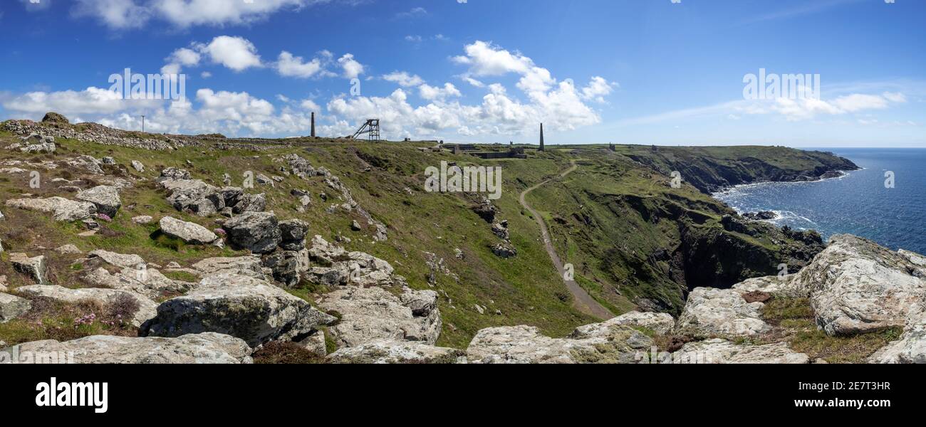 The crowns mining site near botallack cornwall England uk Stock Photo ...