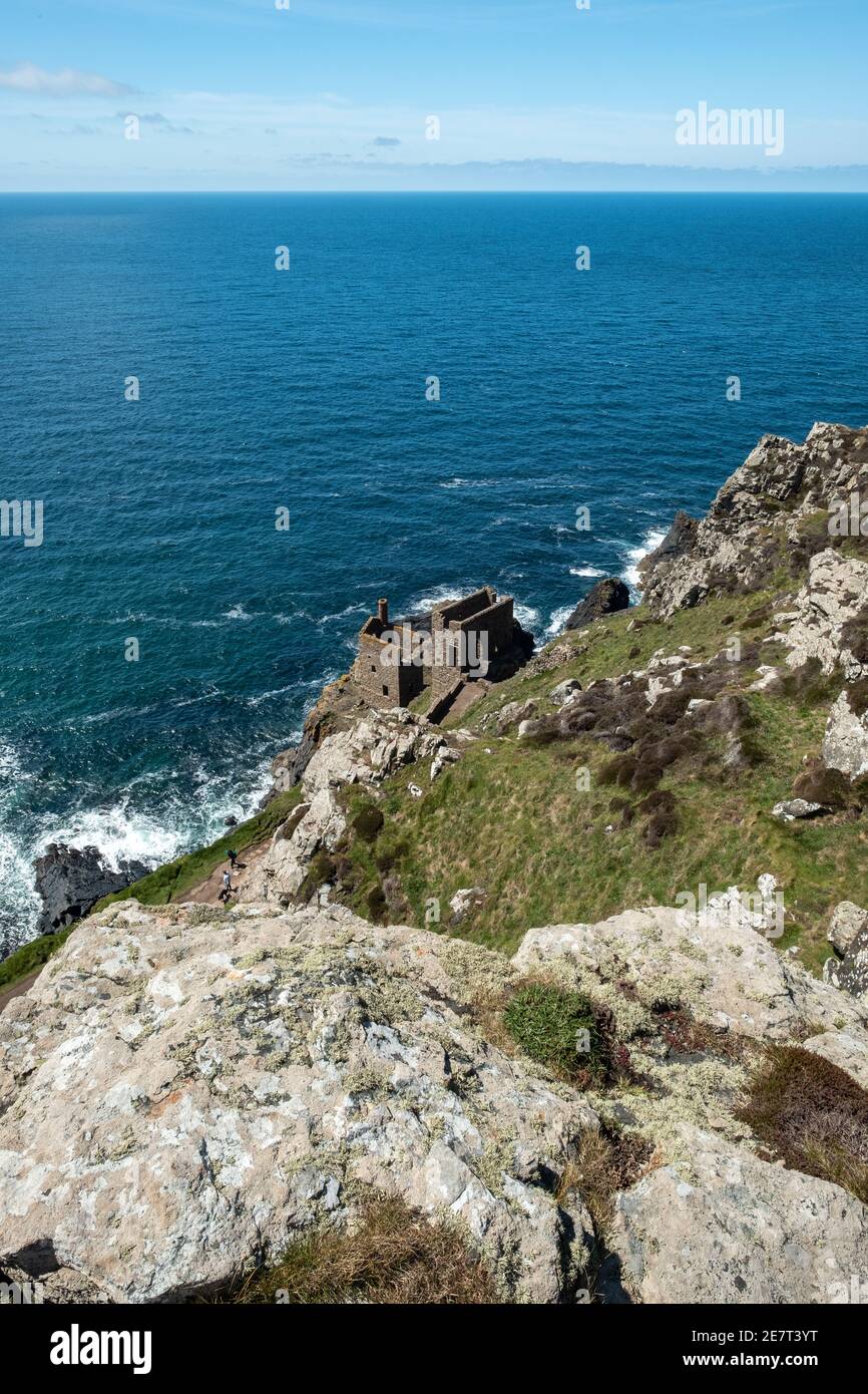 The crowns mining site near botallack cornwall England uk Stock Photo ...