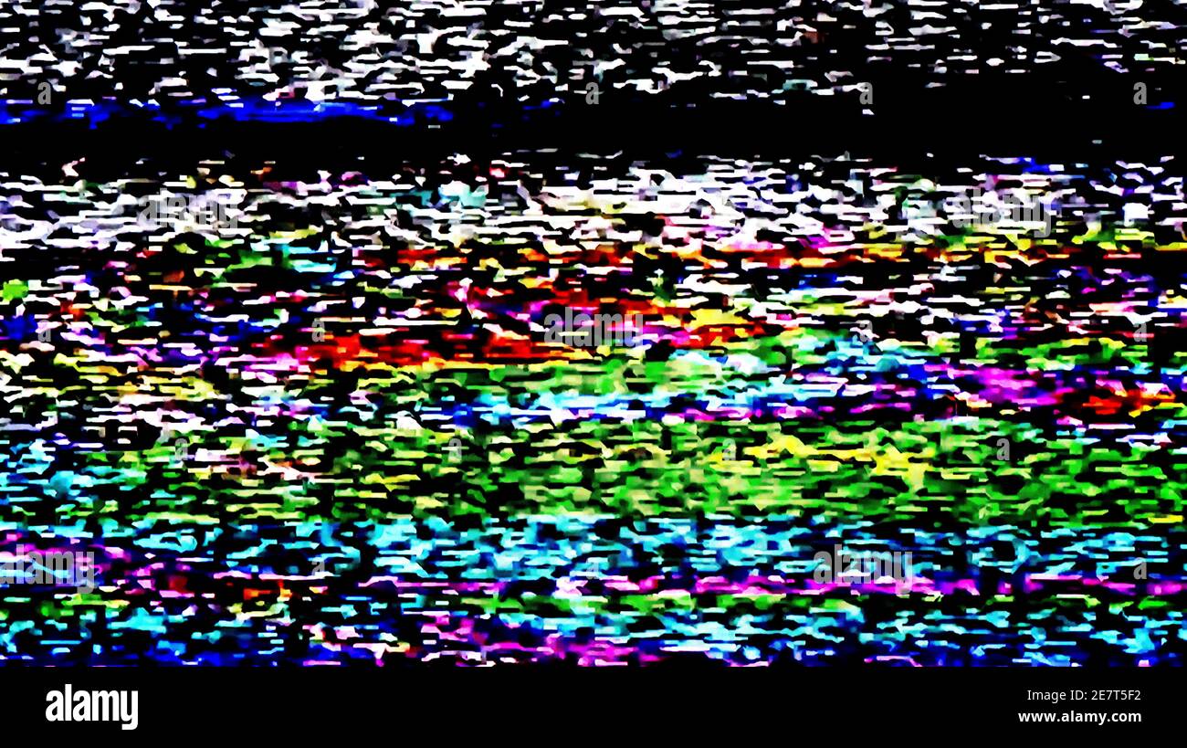 TV Static Noise Glitch Effect – Original Photo from a vintage ...