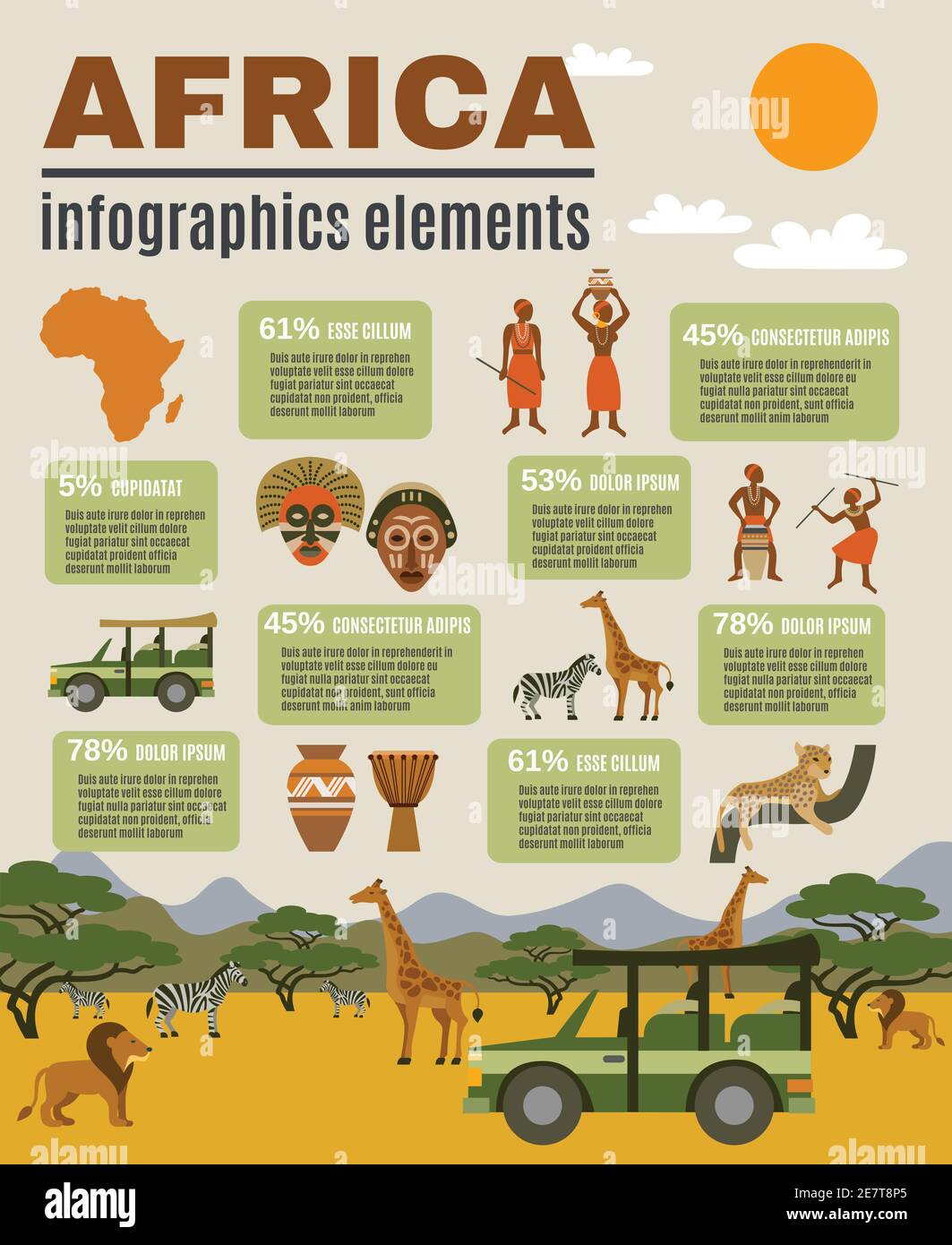 Set percentage diagrams infographics Stock Vector Images - Alamy