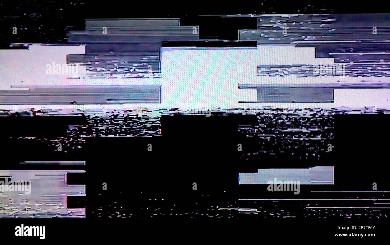 TV Static Noise Glitch Effect – Original Photo from a vintage ...
